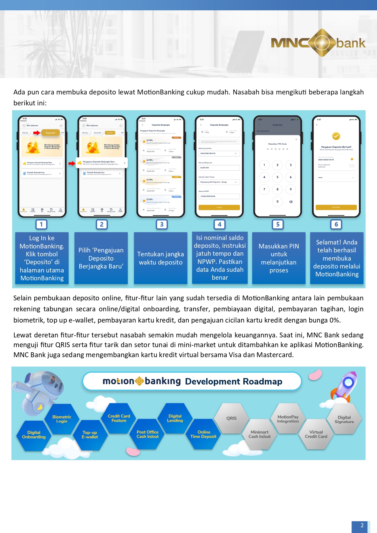 Cepat dan Mudah Dari Rp200 Ribu Kamu Bisa Buka Deposito Di MotionBanki - MNC